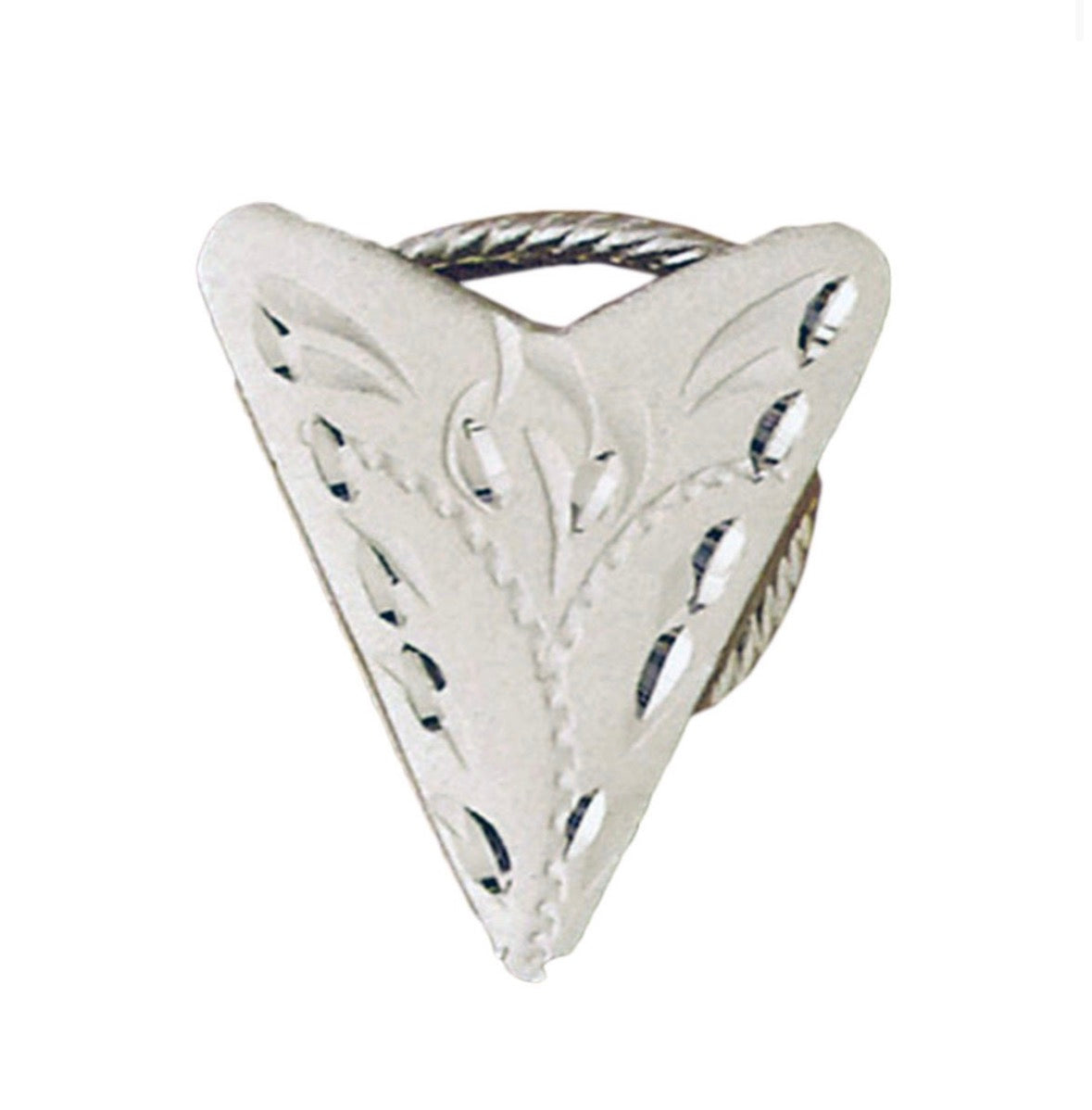 Laget i USA - Gravert sølvspiss skjerfslide – Ranch Life